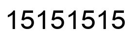 15151515 number facts, meaning and properties