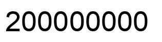200000000 number facts, meaning and properties