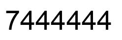 7444444 number facts, meaning and properties