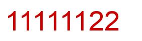 11111122 number facts, meaning and properties