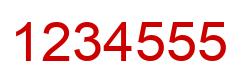 1234555 number facts, meaning and properties