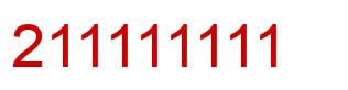 211111111 number facts, meaning and properties