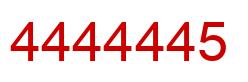 4444445 number facts, meaning and properties