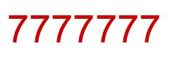 7777777 number facts, meaning and properties