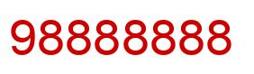 98888888 number facts, meaning and properties