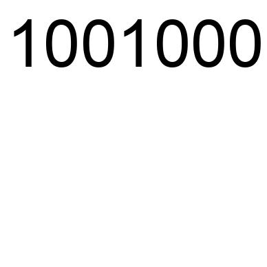 1001000 número, significado y propiedades - numero.wiki