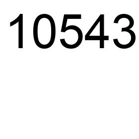 10543 número, significado y propiedades - Numero.wiki