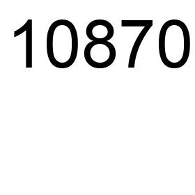10870 número, significado y propiedades - numero.wiki