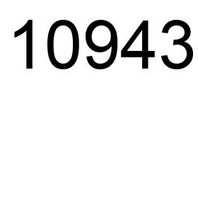 10943 número, significado y propiedades - numero.wiki
