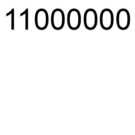 11000000 número, significado y propiedades - numero.wiki