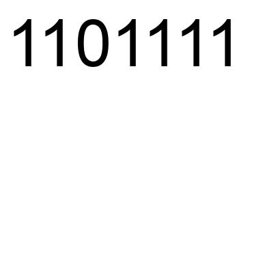 1101111 número, significado y propiedades - numero.wiki