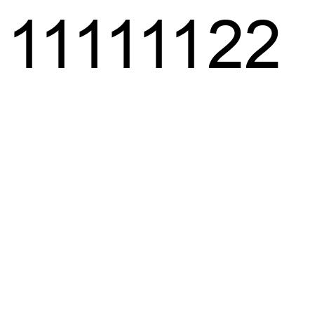 11111122 número, significado y propiedades - numero.wiki