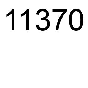 11370 número, significado y propiedades - numero.wiki