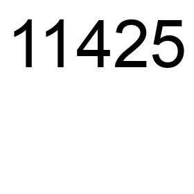 11425 número, significado y propiedades - numero.wiki