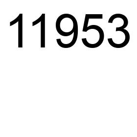 11953 número, significado y propiedades - numero.wiki