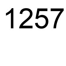 1257 número, la enciclopedia de los números - numero.wiki