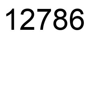 12786 número, significado y propiedades - numero.wiki
