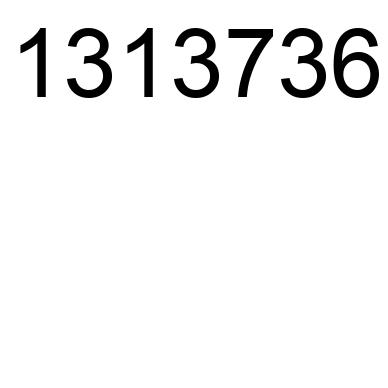 1313736 número, significado y propiedades - Numero.wiki