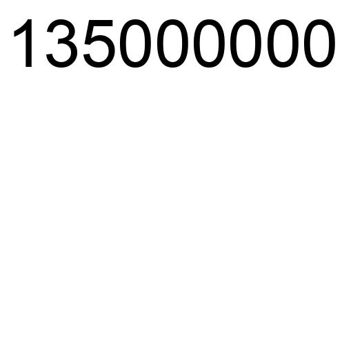 135000000 número, significado y propiedades - numero.wiki
