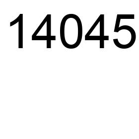 14045 número, significado y propiedades - numero.wiki