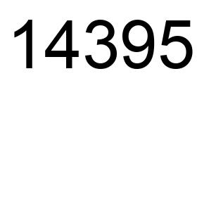 14395 número, significado y propiedades - Numero.wiki
