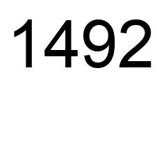 1492 número, la enciclopedia de los números - numero.wiki