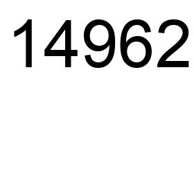 14962 número, significado y propiedades - Numero.wiki