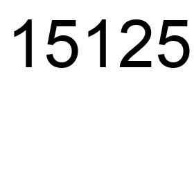 15125 número, significado y propiedades - numero.wiki