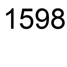 1598 número, la enciclopedia de los números - numero.wiki