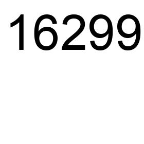 16299 número, significado y propiedades - numero.wiki