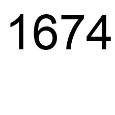 1674 número, la enciclopedia de los números - numero.wiki