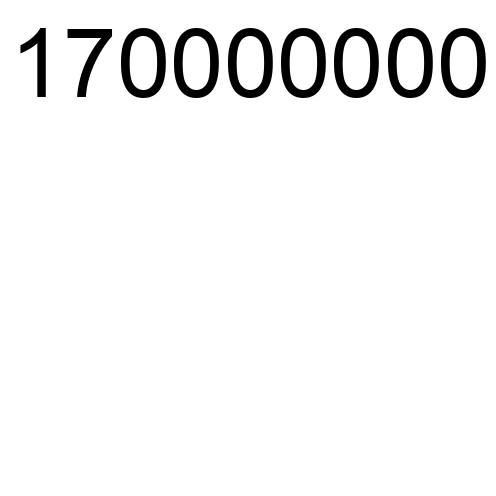 170000000 número, significado y propiedades - numero.wiki