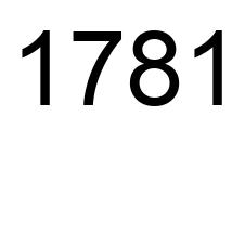 1781 número, la enciclopedia de los números - numero.wiki