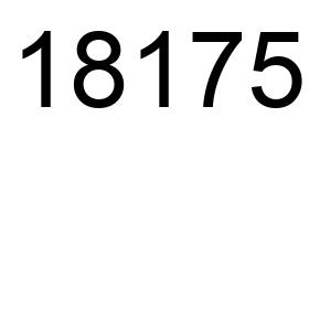 18175 número, significado y propiedades - Numero.wiki