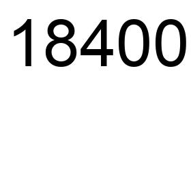18400 número, significado y propiedades - Numero.wiki