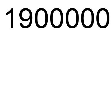 1900000 número, significado y propiedades - numero.wiki