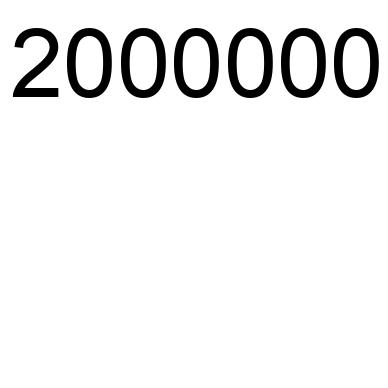 2000000 número, significado y propiedades - numero.wiki