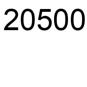 20500 número, significado y propiedades - Numero.wiki