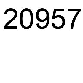 20957 número, significado y propiedades - numero.wiki