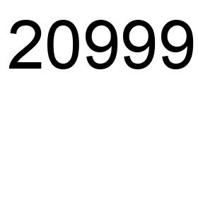 20999 número, significado y propiedades - numero.wiki