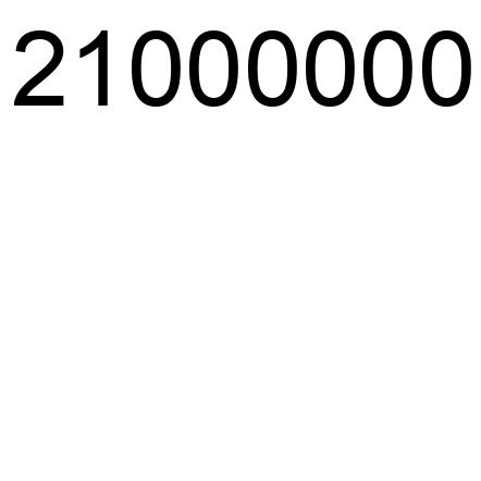 21000000 número, significado y propiedades - numero.wiki