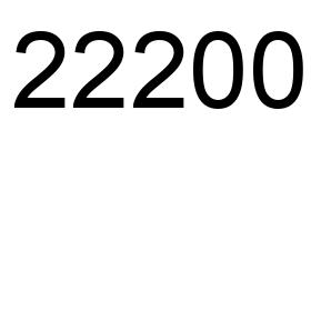 22200 número, significado y propiedades - numero.wiki