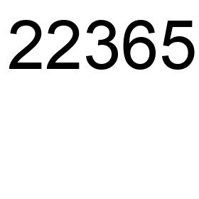 22365 número, significado y propiedades - Numero.wiki