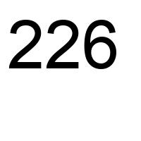 Número 226, la enciclopedia de los números - numero.wiki