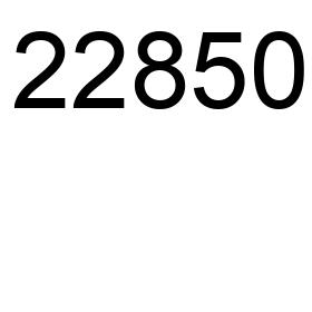 22850 número, significado y propiedades - Numero.wiki