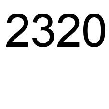 2320 número, la enciclopedia de los números - numero.wiki