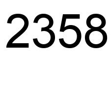 2358 número, la enciclopedia de los números - numero.wiki