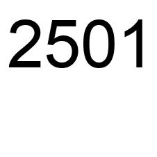 2501 número, la enciclopedia de los números - numero.wiki