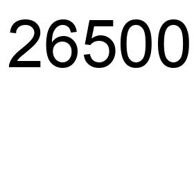 26500 número, significado y propiedades - Numero.wiki