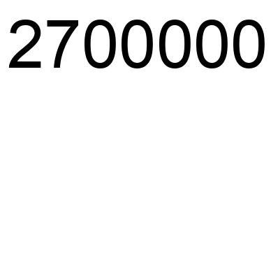 2700000 número, significado y propiedades - numero.wiki